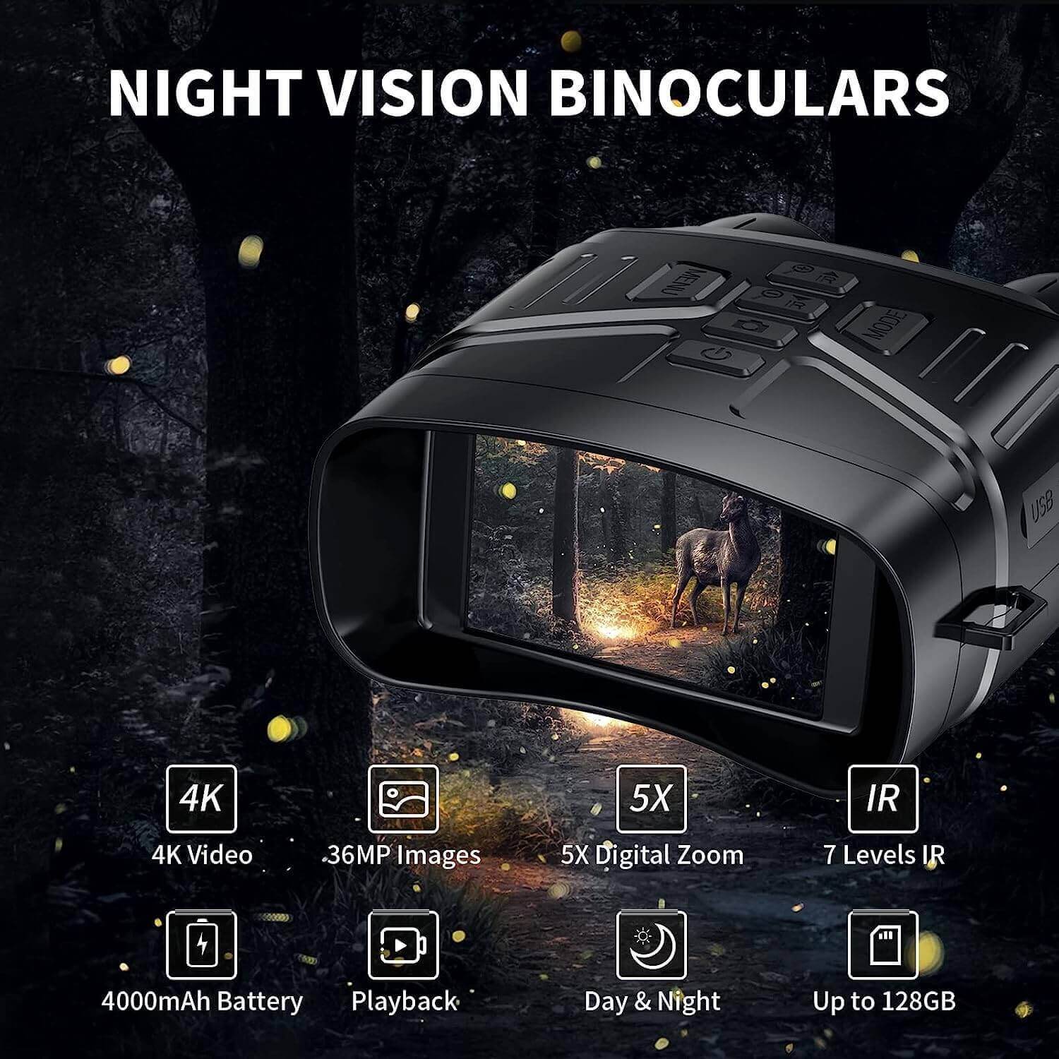Vtiisamao Night Vision Goggles Review: 4K Infrared