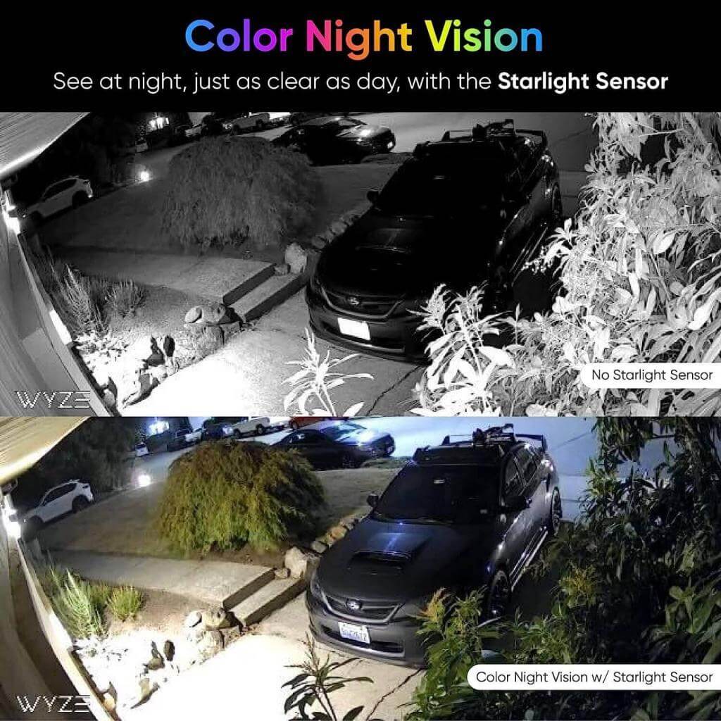 WYZE v3 Night Vision Camera with Color Night Vision.